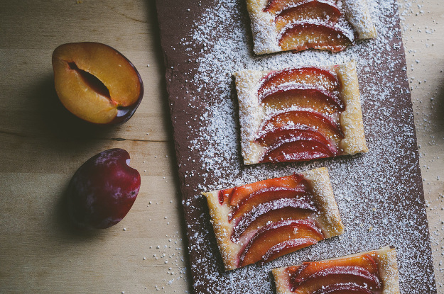 Honey Plum Tarts with Rough Puff Pastry » Betty L